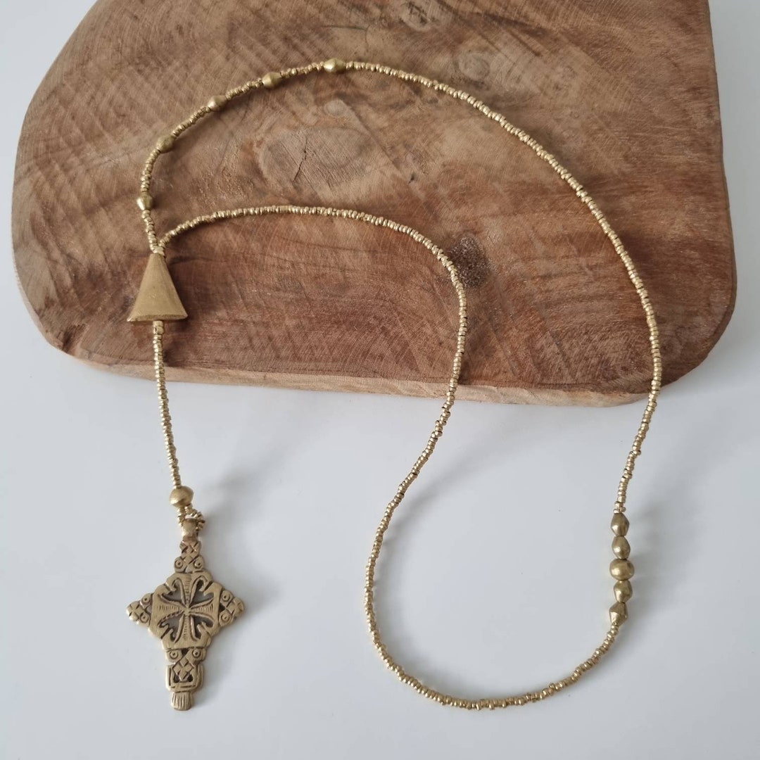 Ethiopian Coptic Cross Long Necklace Coptic Crosses Necklace Ethiopian ...