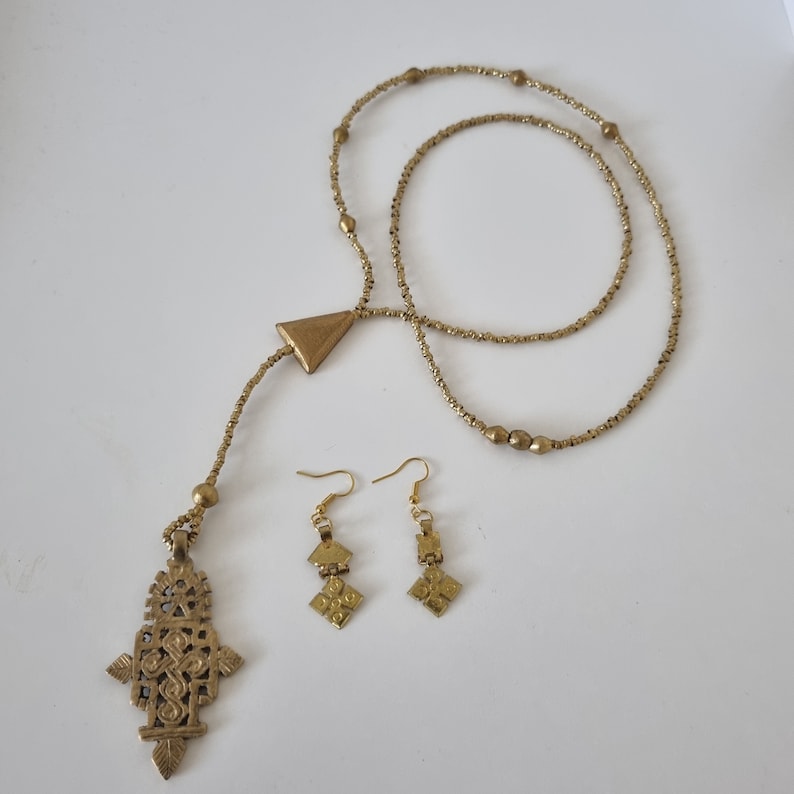 Ethiopian Coptic Cross Long Necklace Coptic Crosses Necklace Ethiopian ...