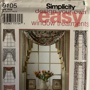 VTG 9105 Simplicity 1894. Easy Window Treatments. Complete, Unused, FF ...