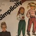 VTG 6048 Simplicity (1983). Child's Set of Fashion Pants. Size 4-5-6 ...
