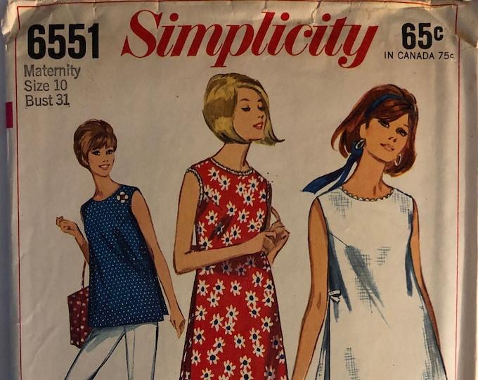 VTG 7297 Simplicity 1967. Misses' Dress. Size 12, Bust 32. Complete, Unused, Neatly Cut ...