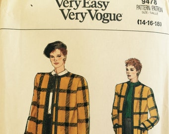 VTG 1311 Vogue (1980s). Vogue Basic Design. Dress W/length,sleeve ...