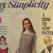 VTG 7778 Simplicity (1968). A How to Sew Pattern. Jumper W/3 Necklines ...
