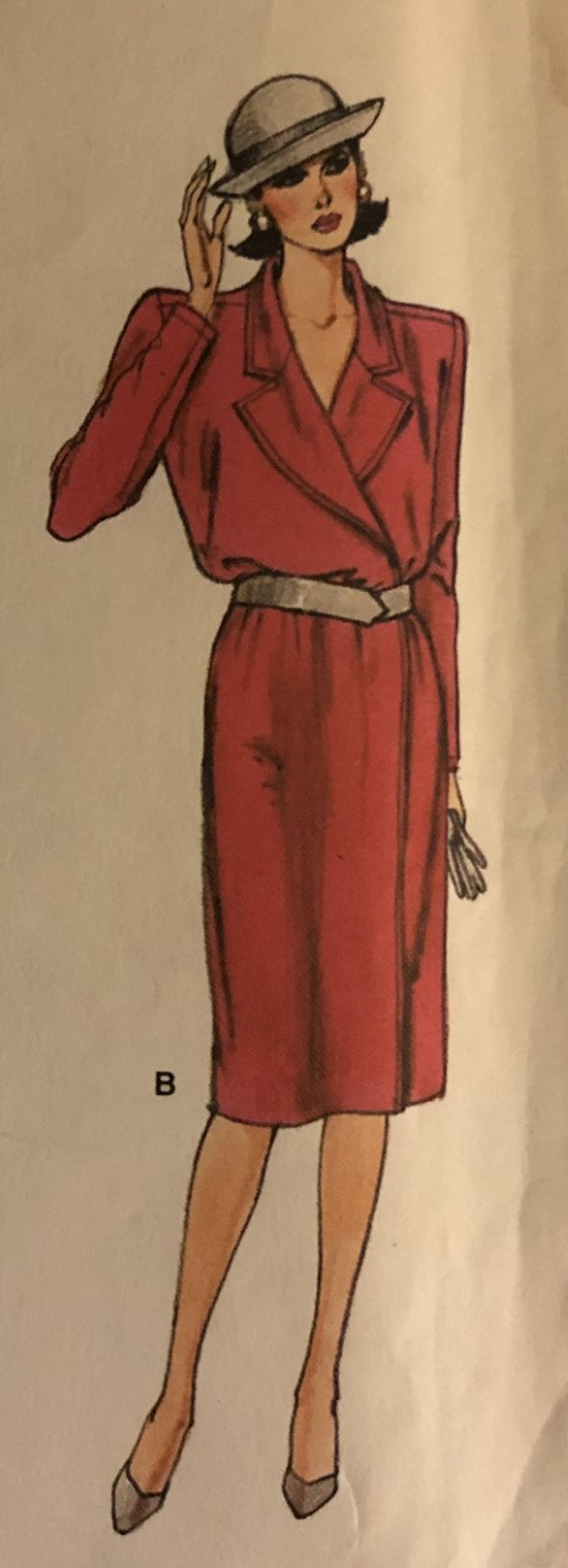 VTG 9512 Vogue (1986). Very Easy Very Vogue. Misses' Dress. Size 8-10 ...