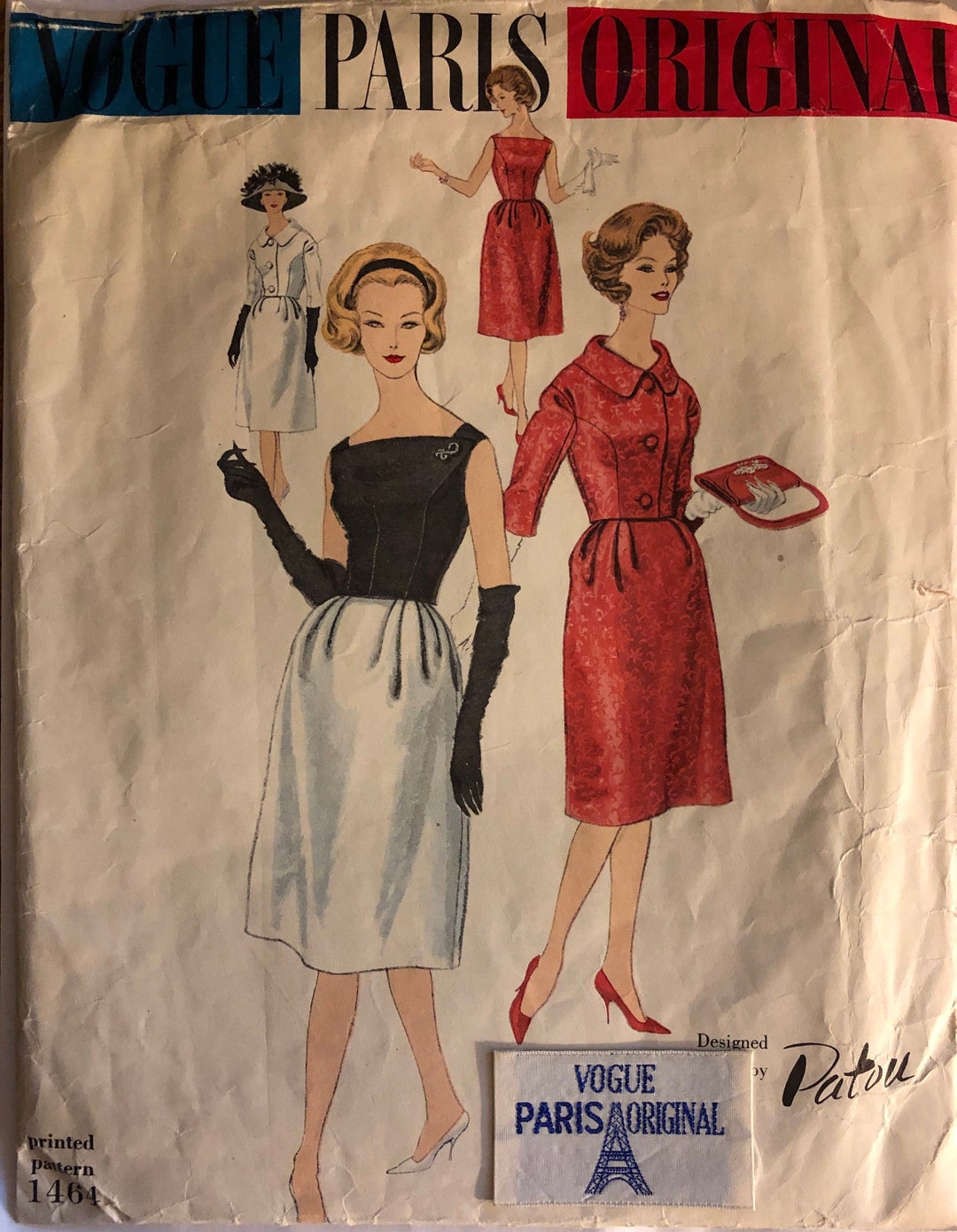 Rare VTG 1494 Vogue (1959). Vogue Paris Original by Patou. Suit ...