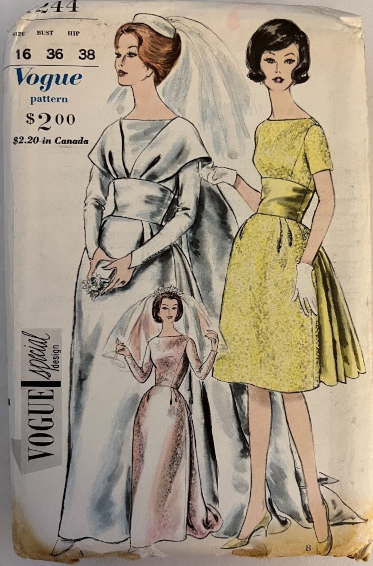Rare VTG 4244 Vogue 1961. Vogue Special Design. Bride's - Etsy