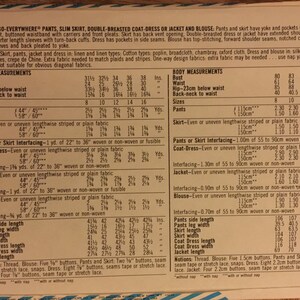 VTG 6273 Simplicity 1983. Go Everywhere. Pants, Skirt, Coat Dress ...