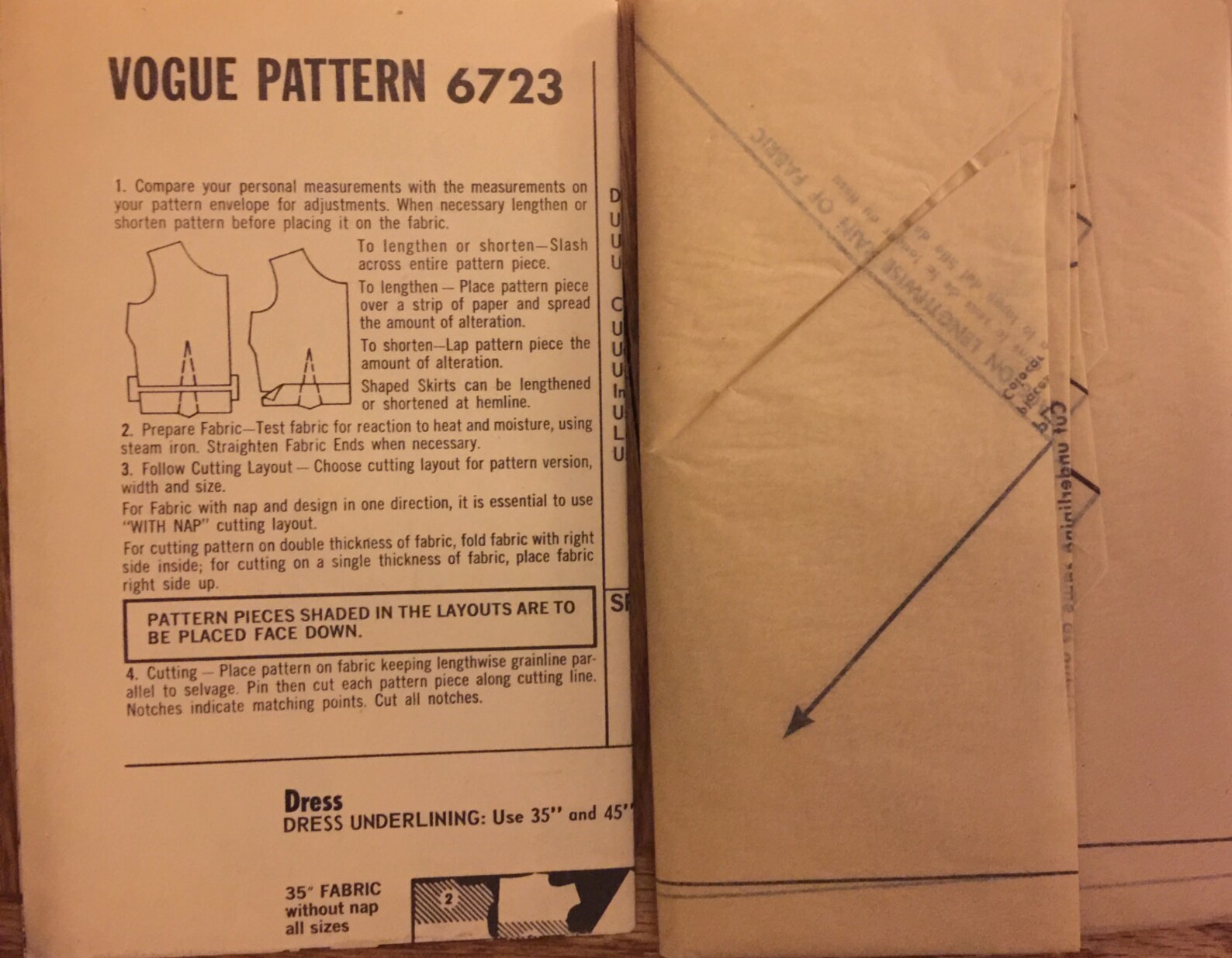 RARE VTG 6723 Vogue (1960's). Vogue Special Design. Misses' Dress ...