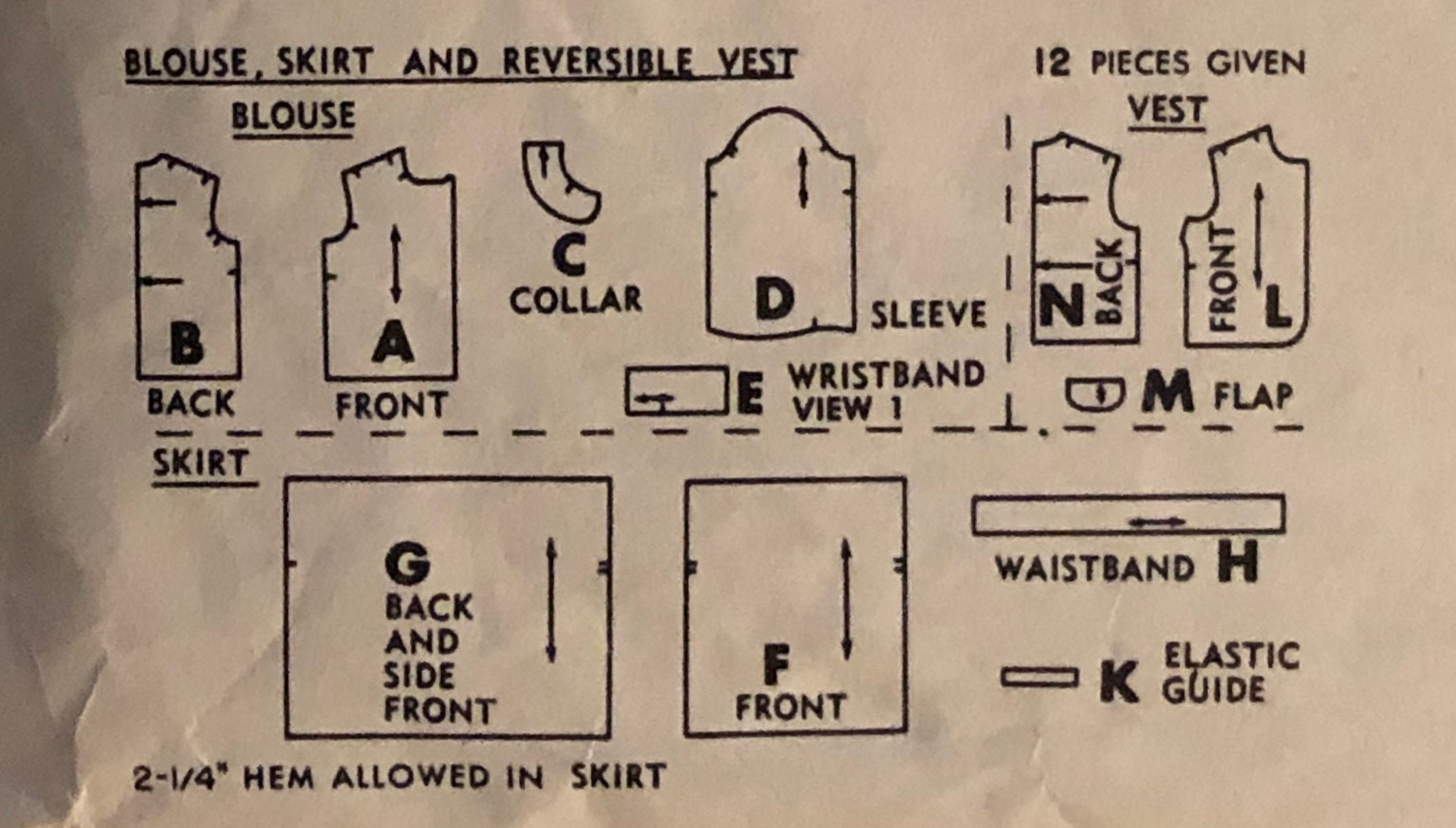 Rare VTG 4623 Simplicity 1962. Girl's Skirt Blouse & | Etsy
