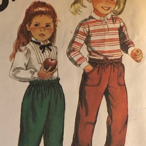 VTG 6048 Simplicity (1983). Child's Set of Fashion Pants. Size 4-5-6 ...
