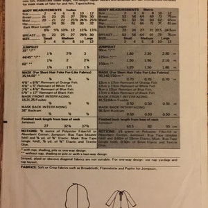 VTG 6350 Butterick (1974 & 1978) Tweety Bird Child's Costumer. Size S-M ...