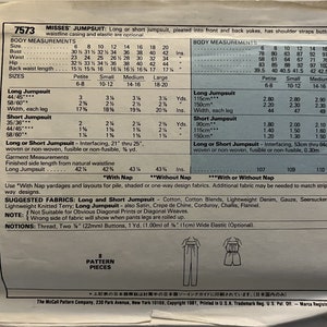 VTG 7573 Mccalls (1981). Make It Tonight, Wear It Tomorrow! Misses ...