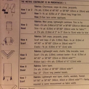 VTG 8773 Simplicity (1988). the Accessory Club. Misses' Shawls, Scarves ...