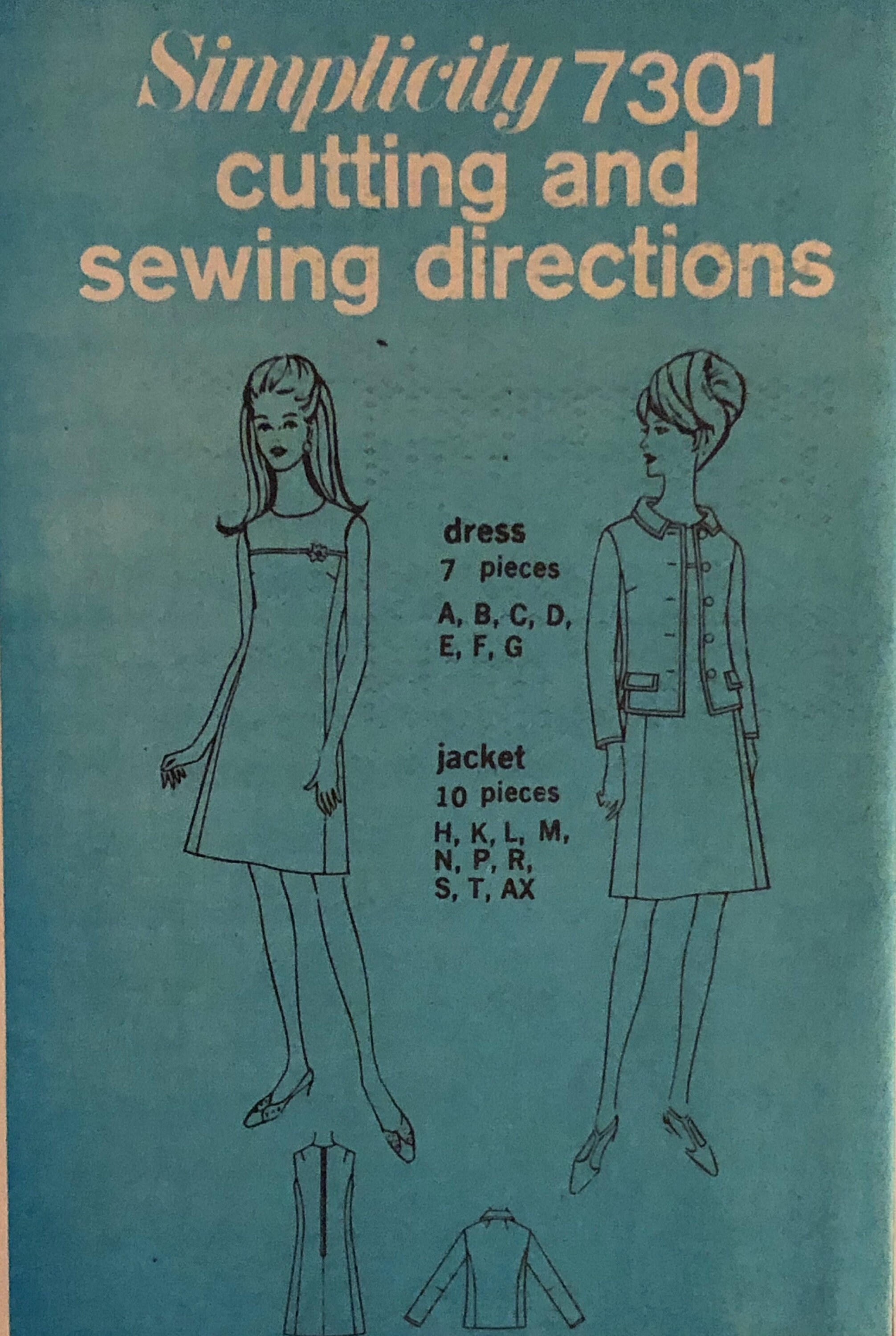 VTG 7301 Simplicity 1967. Designer Fashion. Misses' - Etsy