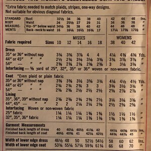 VTG 8705 Simplicity (1970). Misses' Sleeveless Coat & Dress. Size 10 or ...