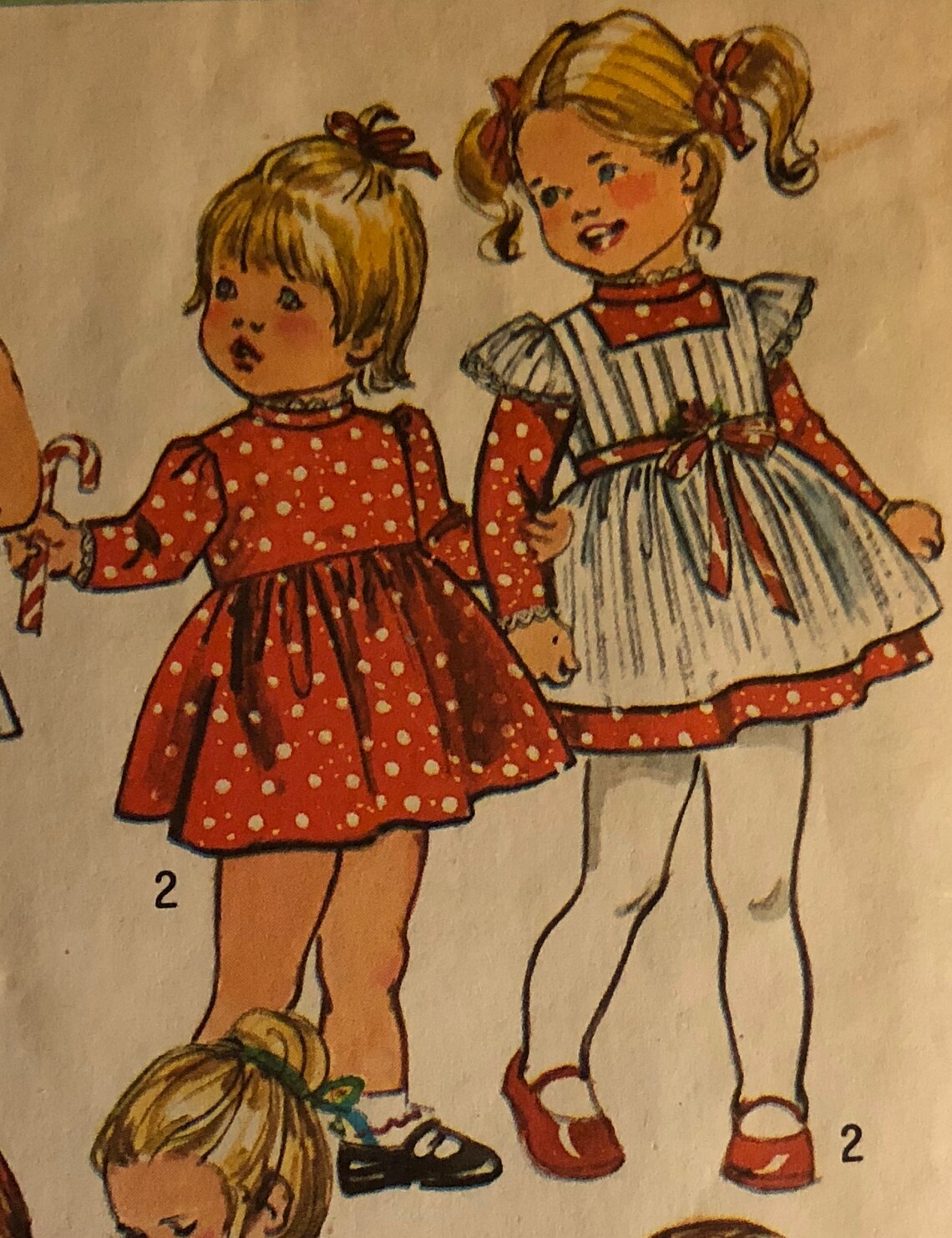 VTG 5993 Simplicity (1973). Toddler's Dress, Smock & Bell-bottom Pants ...