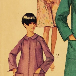 VTG 7363 Simplicity (1967). Simple to Sew. Robe & Nightgown in 2 ...