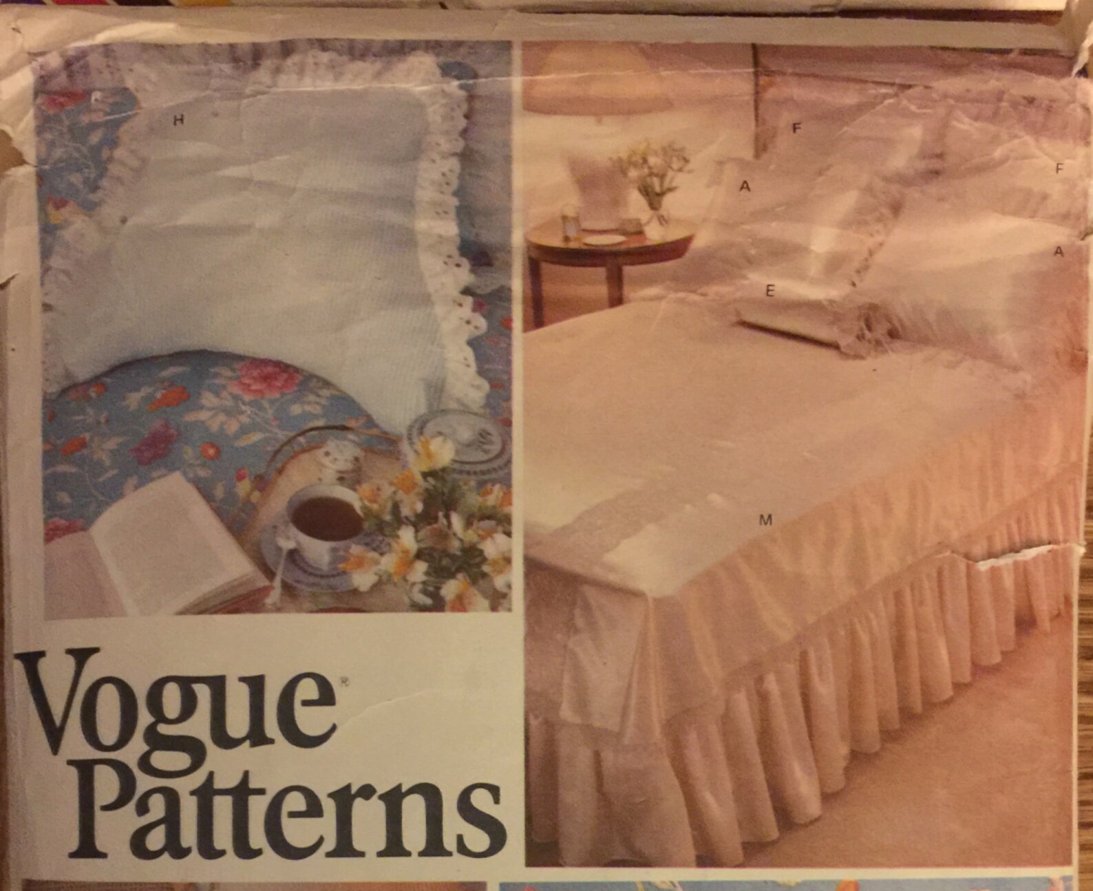 VTG 2006 Vogue (1980s). Bed Linen Package. Complete, Unused, Neatly Cut ...