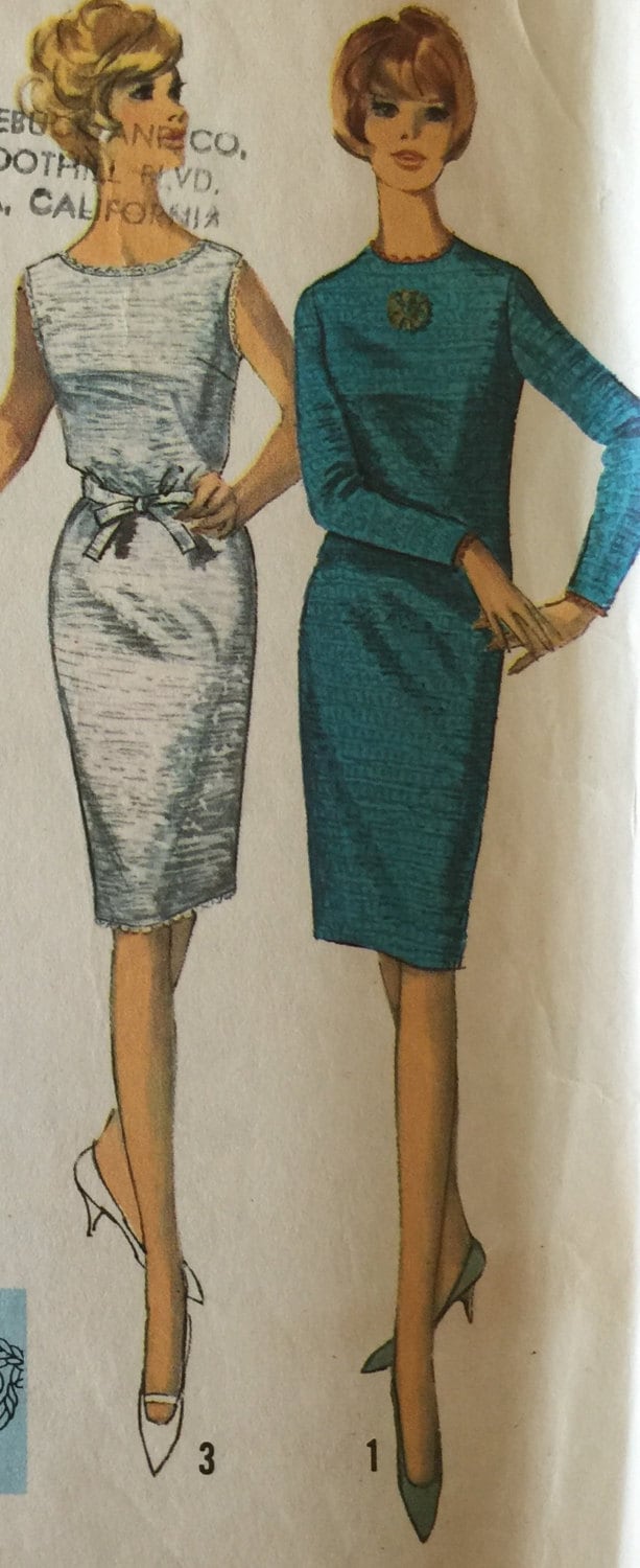 VTG 6003 Simplicity 1965. Misses' One Piece Dress. Size - Etsy