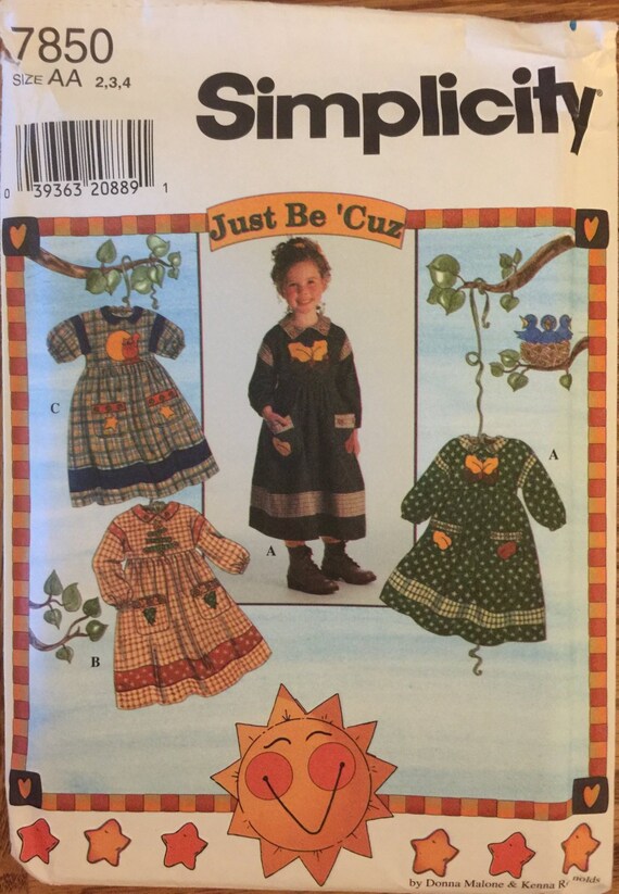 VTG 7850 Simplicity 1997. just Be 'cuz. - Etsy