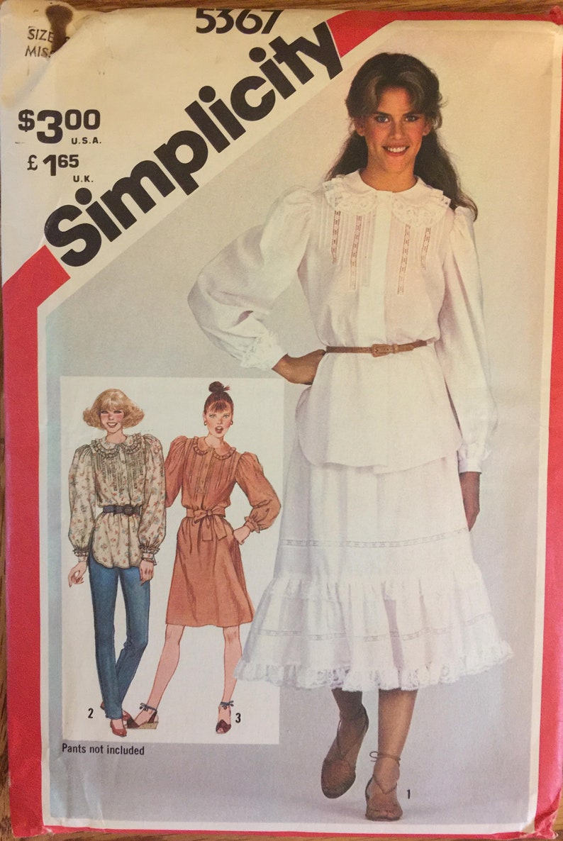 RARE VTG 5367 Simplicity 1981. Misses' Tunic or | Etsy