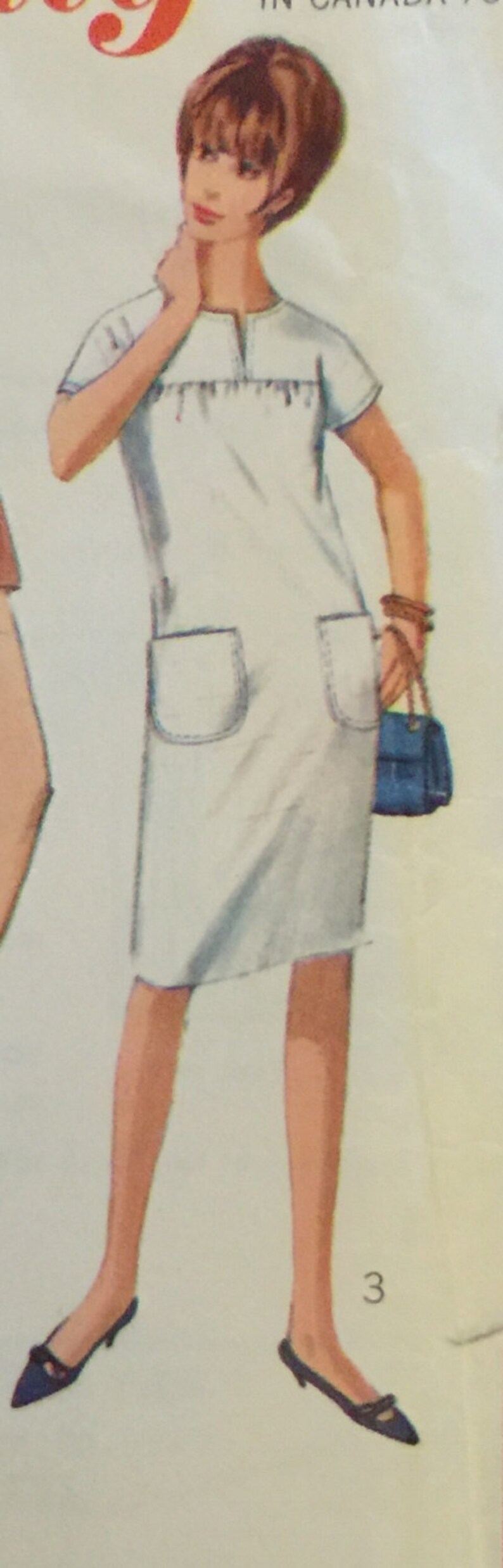 VTG 6307 Simplicity 1965. Misses' One Piece Dress. Size | Etsy