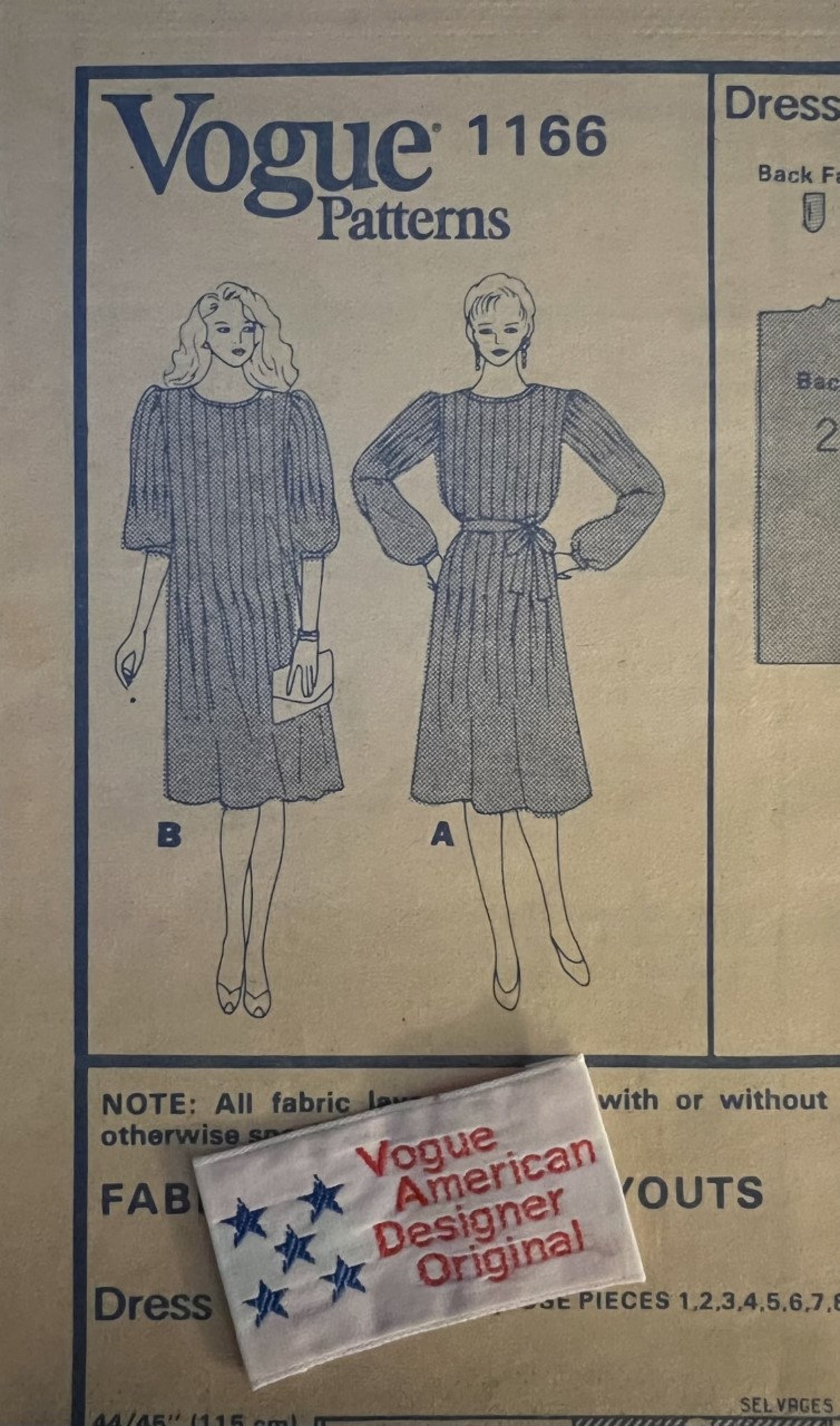 Rare VTG 1166 Vogue (1983). American Designer, Albert Nipon. Misses ...