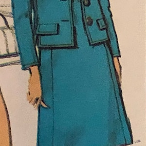 VTG 7301 Simplicity 1967. Designer Fashion. Misses' Dress and Jacket. Size 12, Bust 32. Complete ...