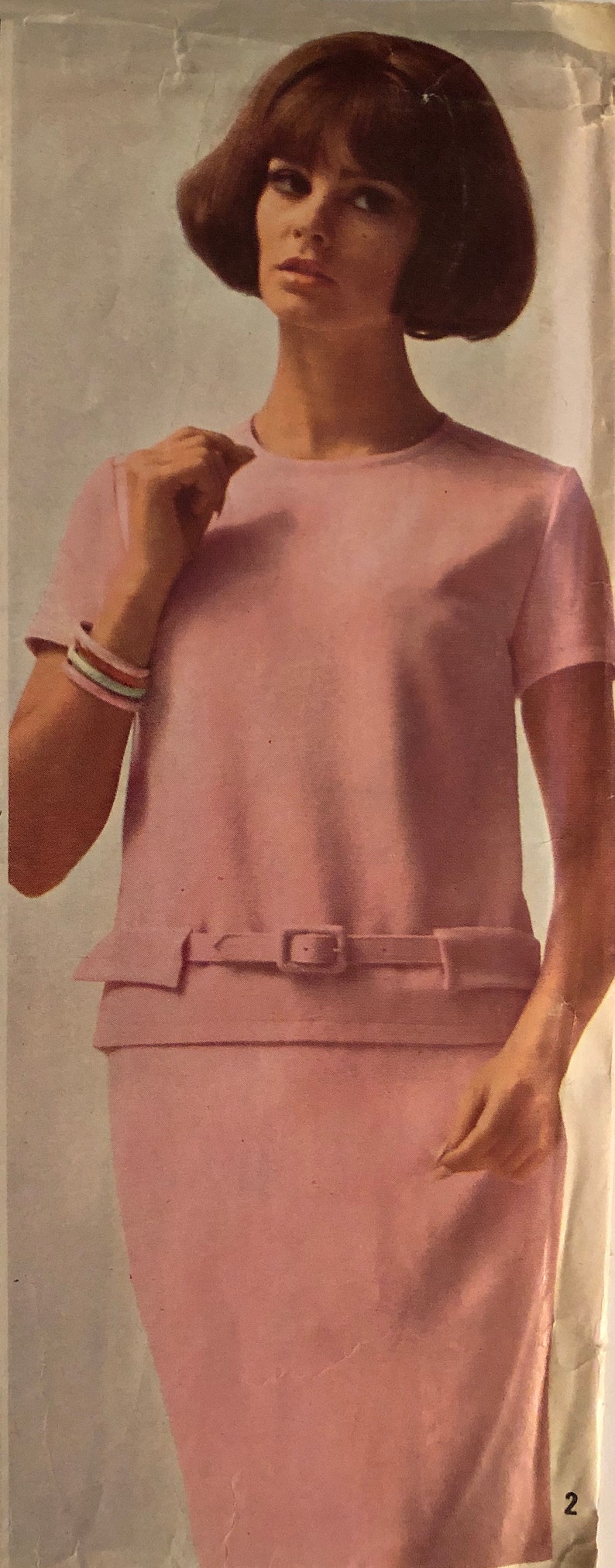 VTG 6407 Simplicity (1966). Designer Fashion. Misses' Two-piece Dress ...