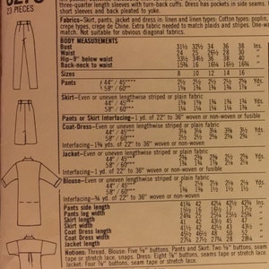 VTG 6273 Simplicity 1983. Go Everywhere. Pants, Skirt, Coat Dress ...