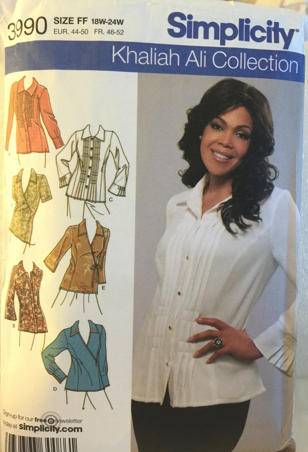 OOP 3990 Simplicity (2006). Khaliah Ali Collection. Blouse W/front ...
