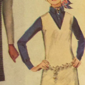 VTG 7778 Simplicity (1968). A How to Sew Pattern. Jumper W/3 Necklines ...
