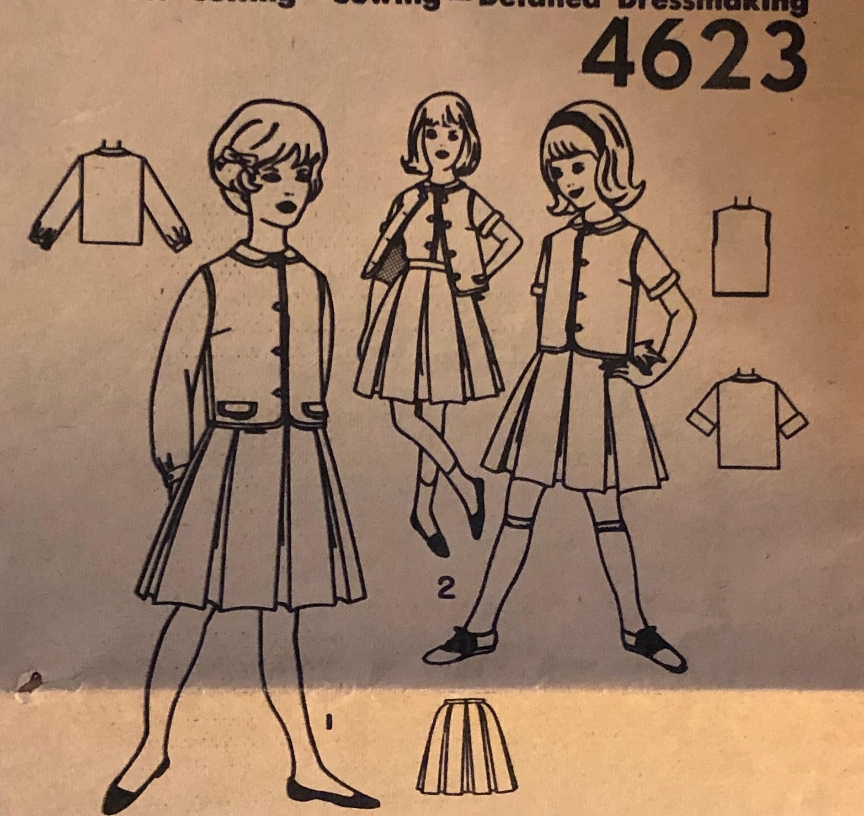 Rare VTG 4623 Simplicity 1962. Girl's Skirt Blouse & | Etsy