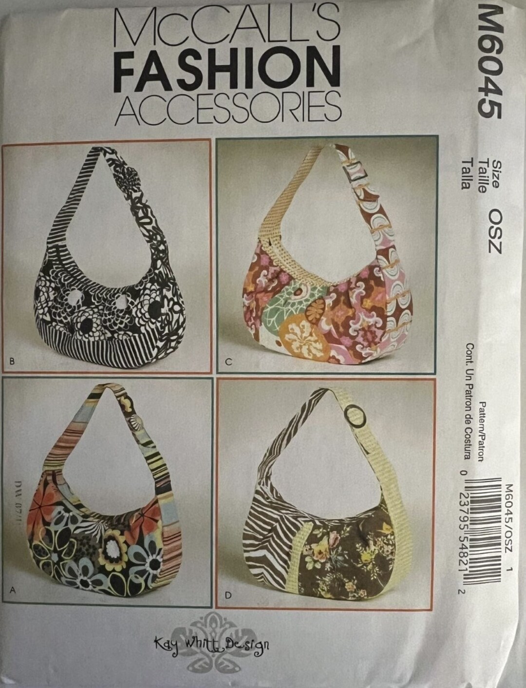 OOP 6045 Mccalls (2010). Mccalls Fashion Accesories. Designer: Kay ...