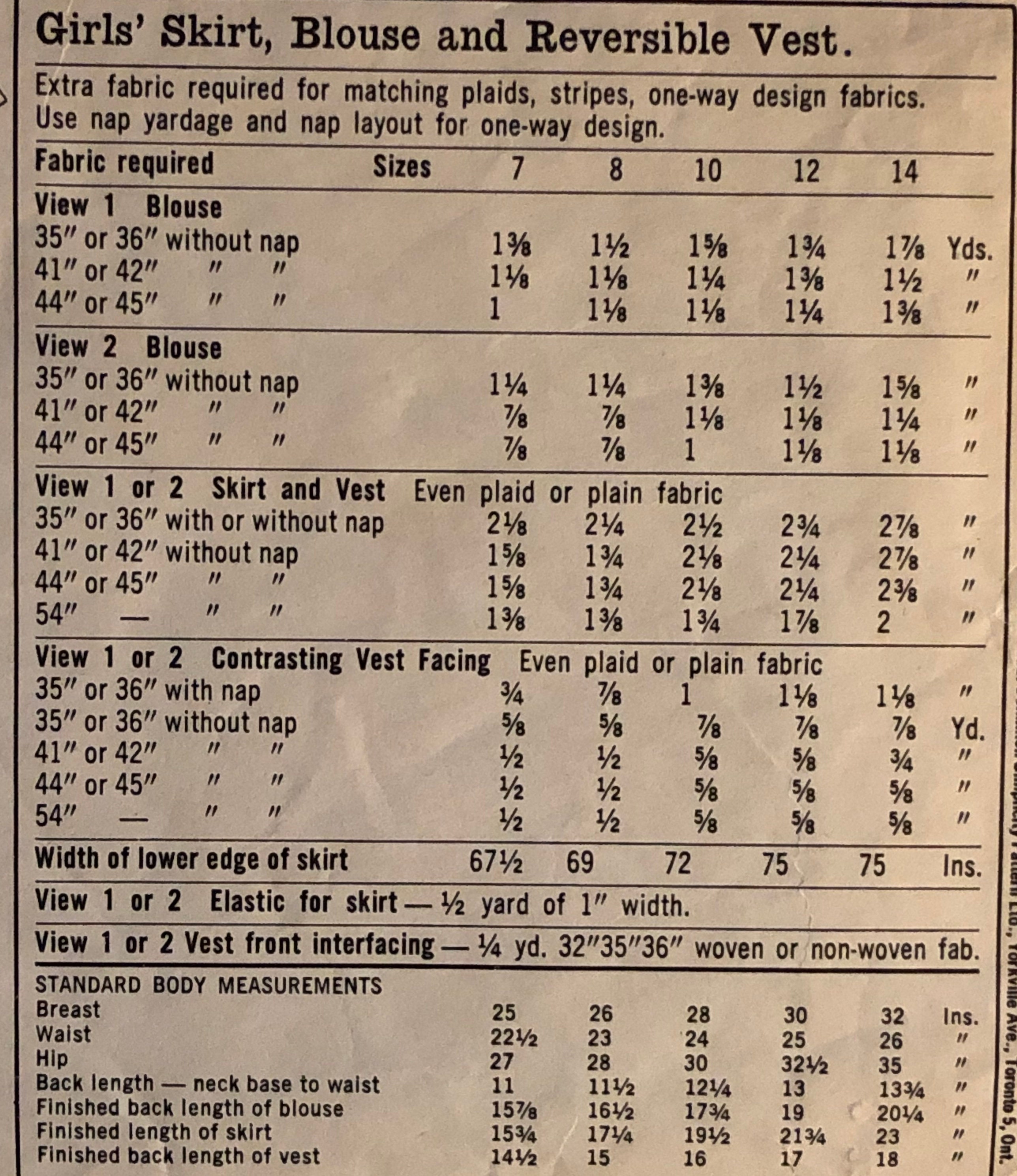 Rare VTG 4623 Simplicity 1962. Girl's Skirt Blouse & | Etsy