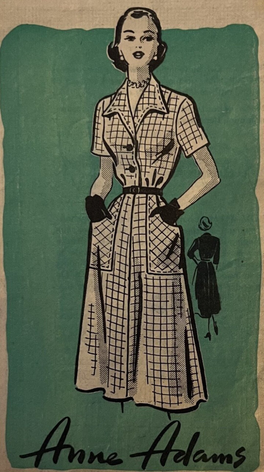 Rare VTG 4653 Anne Adams (1956). Misses' Dress. Sizse 12, Bust 30 ...