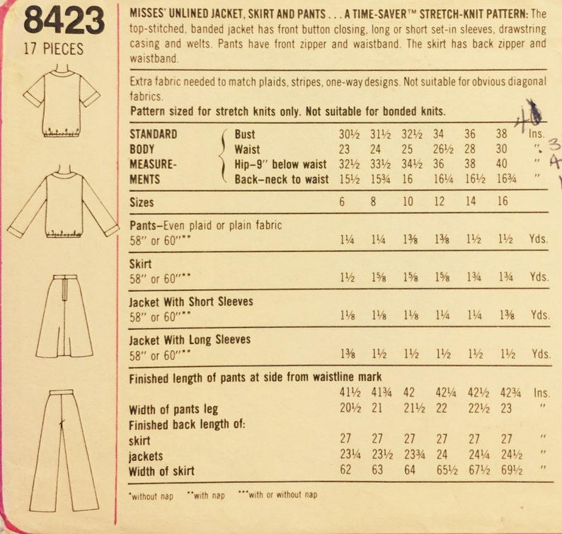 VTG 8423 Simplicity 1978. Blousen Jacket W/sleeve Options | Etsy