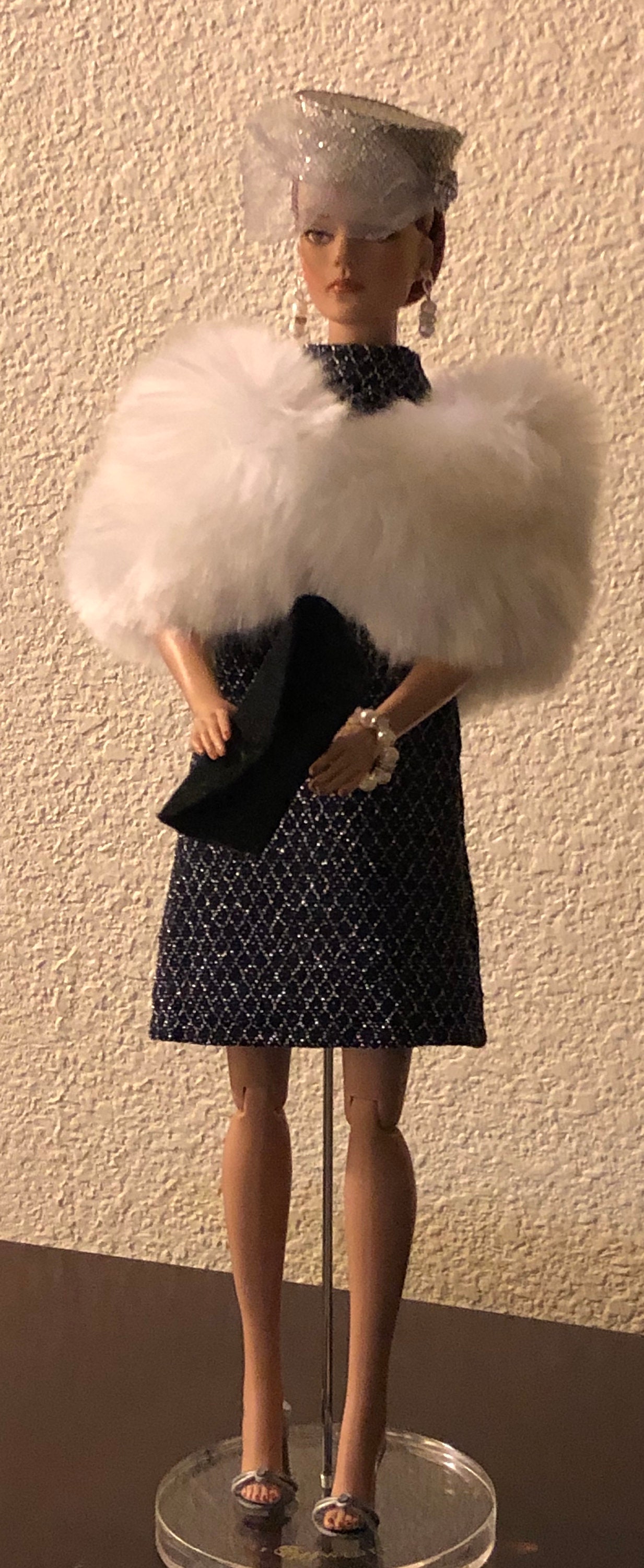 Made-to-Order Fashion Doll Cocktail Dress Stole Jewelry | Etsy