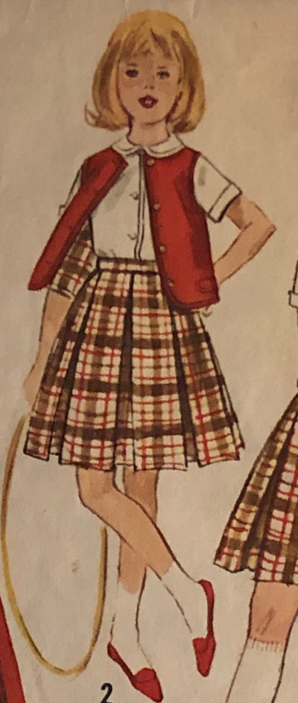 Rare VTG 4623 Simplicity 1962. Girl's Skirt Blouse & | Etsy