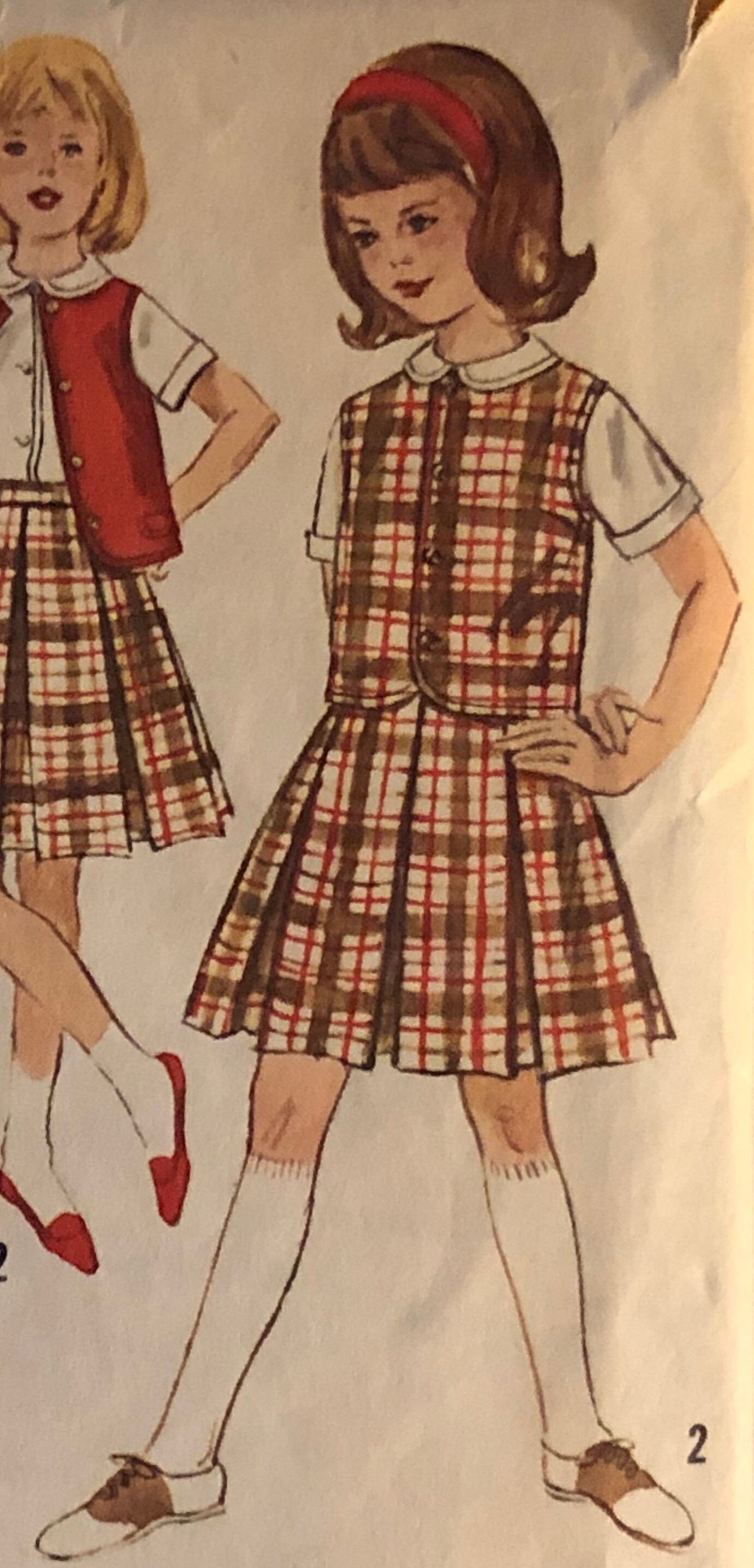 Rare VTG 4623 Simplicity 1962. Girl's Skirt Blouse & | Etsy