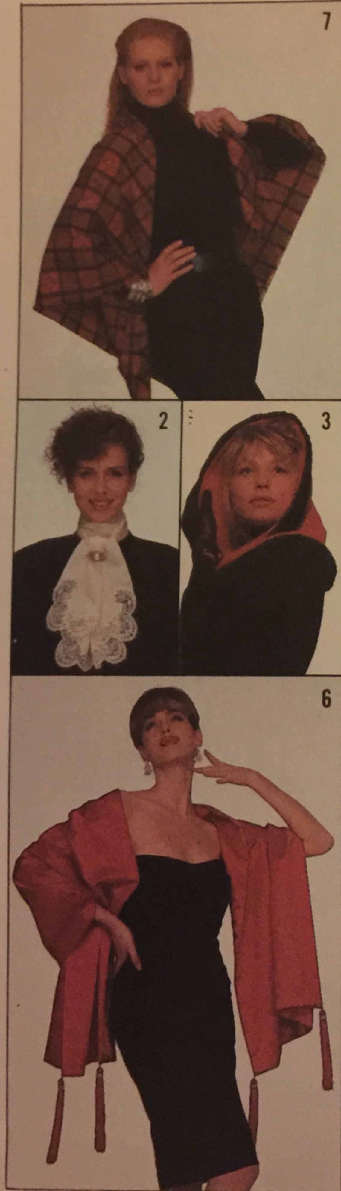 VTG 8773 Simplicity (1988). the Accessory Club. Misses' Shawls, Scarves ...
