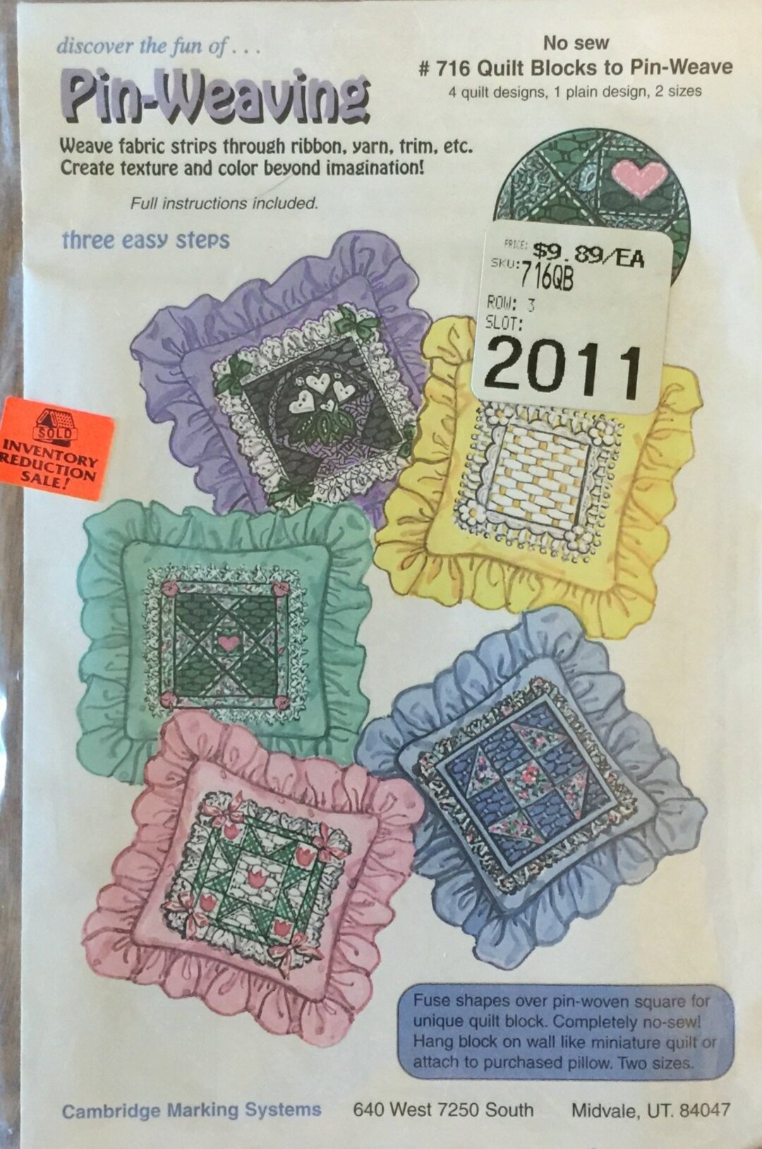 VTG Cambridge Marking Systems "pin Weaving" (1995) Using Ribbon, Yarn ...