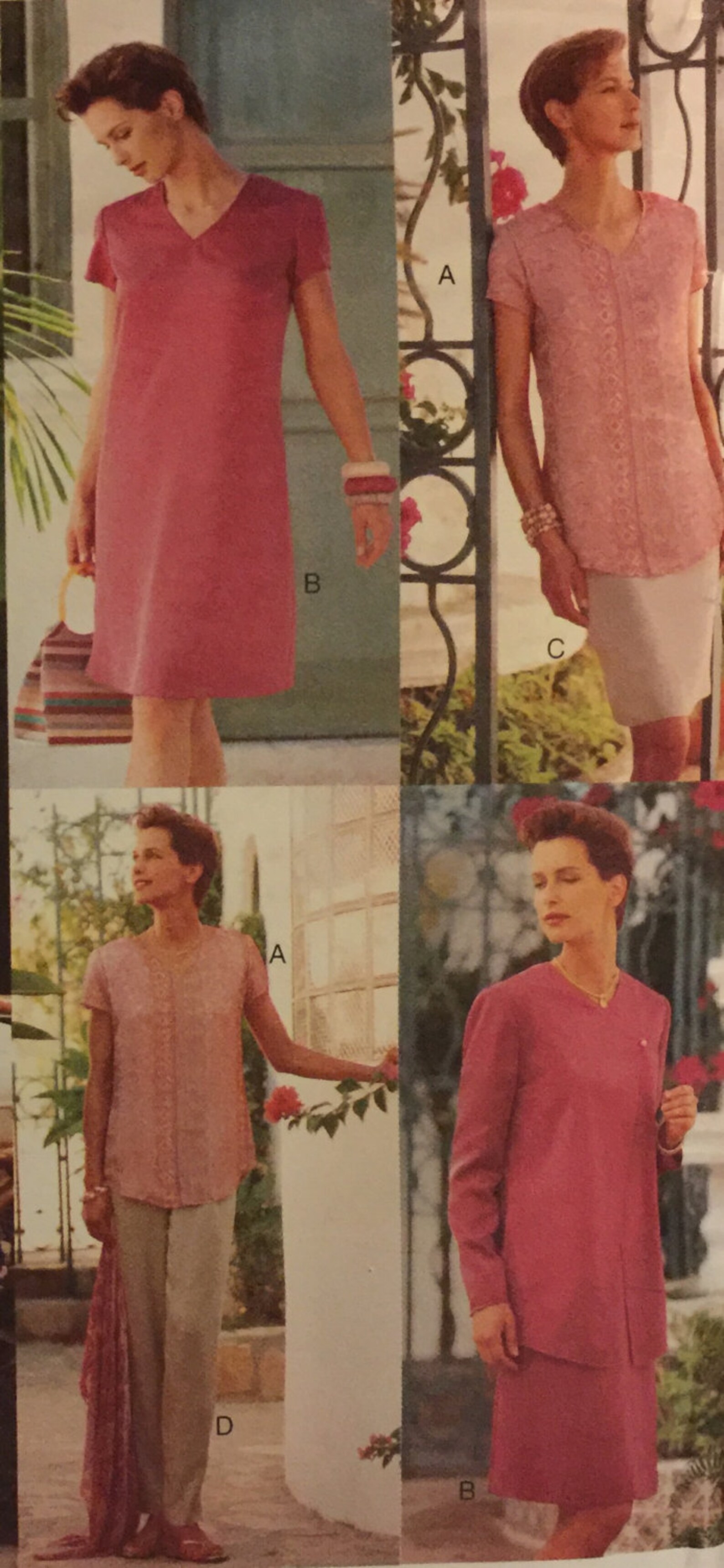 VTG 1577 Vogue (1995). Five Easy Pieces. Misses' Jacket, Dress, Top ...