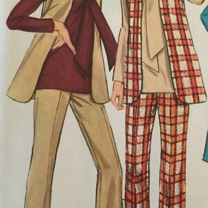 VTG 9621 Simplicity (1971). Misses' Dress or Tunic, Vest & Pants. Size ...