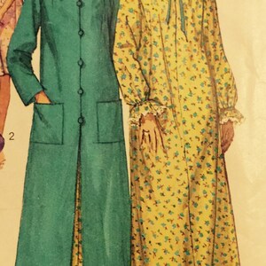 VTG 7363 Simplicity (1967). Simple to Sew. Robe & Nightgown in 2 ...