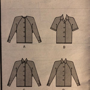 VTG 3029 Butterick (1988). Fast & Easy. Very Easy. Misses' Shirt. Size ...