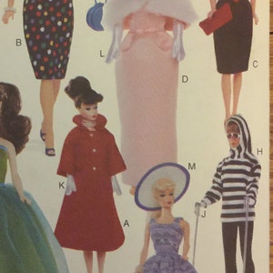 VTG 9686 Vogue (1997) Vogue Craft. 11-1/2" Fashion Doll Clothes ...