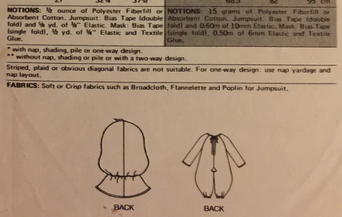 VTG 6350 Butterick (1974 & 1978) Tweety Bird Child's Costumer. Size S-M ...