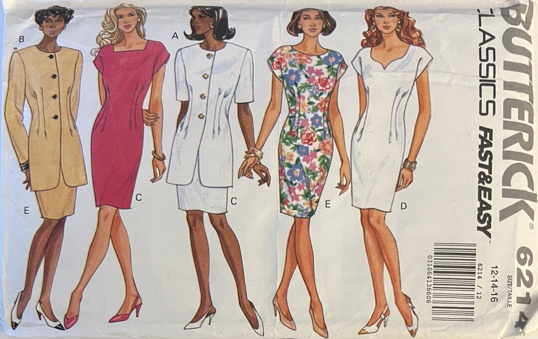 VTG 6214 Butterick (1992). Classics Fast & Easy. Misses' Jacket and ...