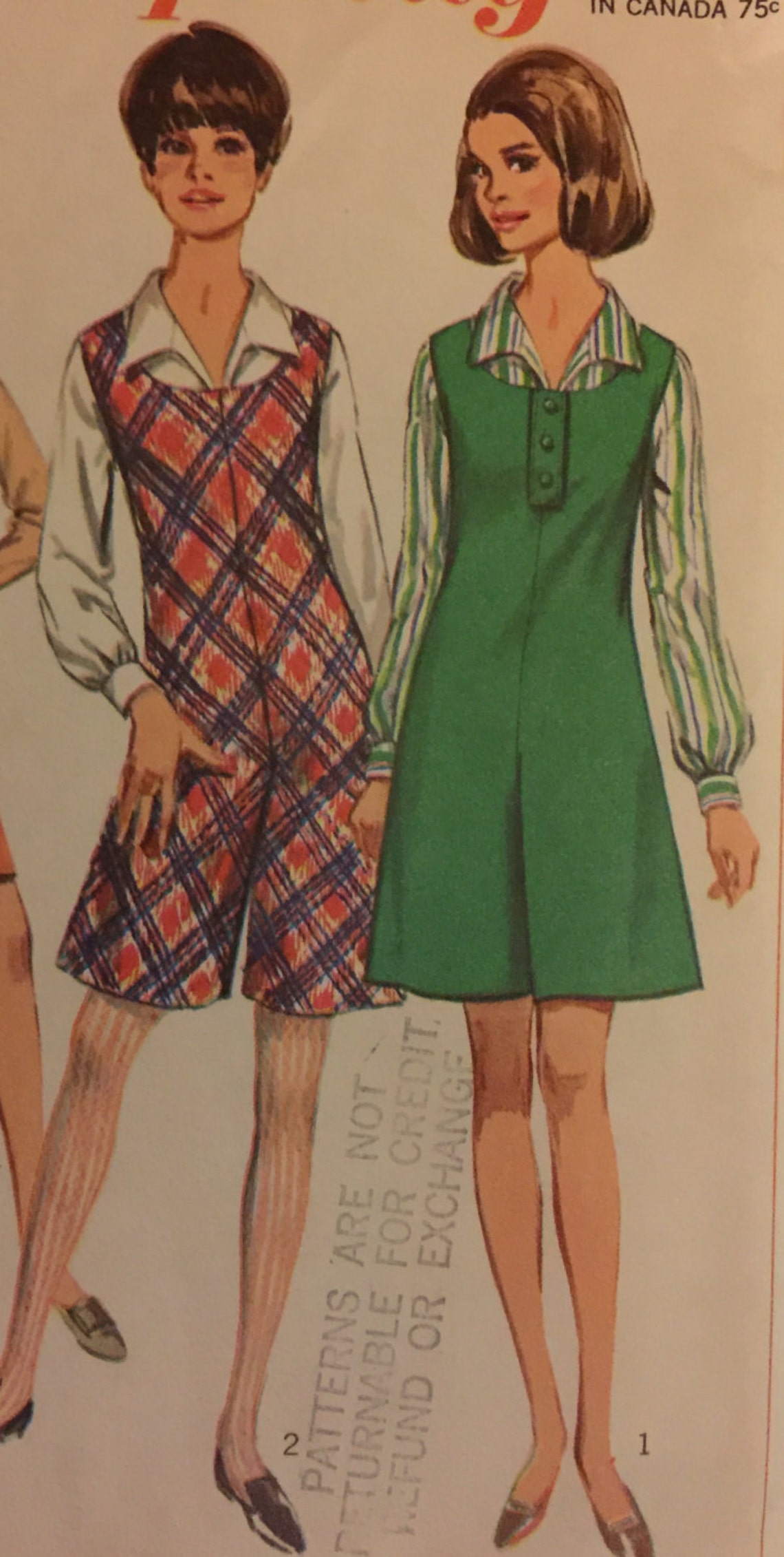 VTG 7174 Simplicity (1967). Misses' Pantsuit, Jumper & Blouse. Size 10 ...